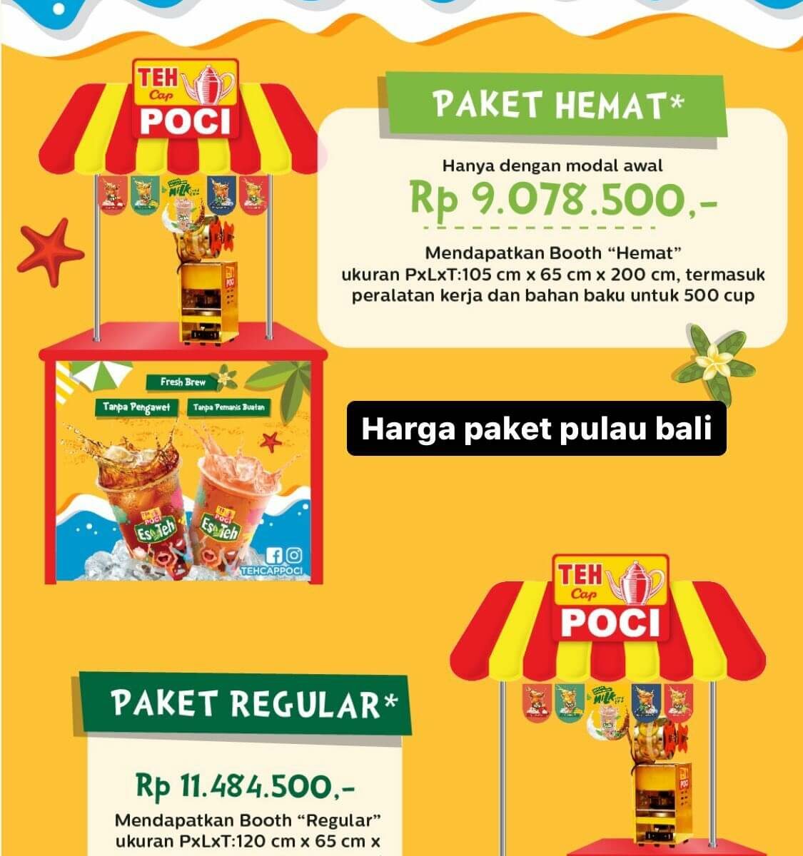 Harga Franchise Teh Poci 2025 & Paket Usaha Kemitraan